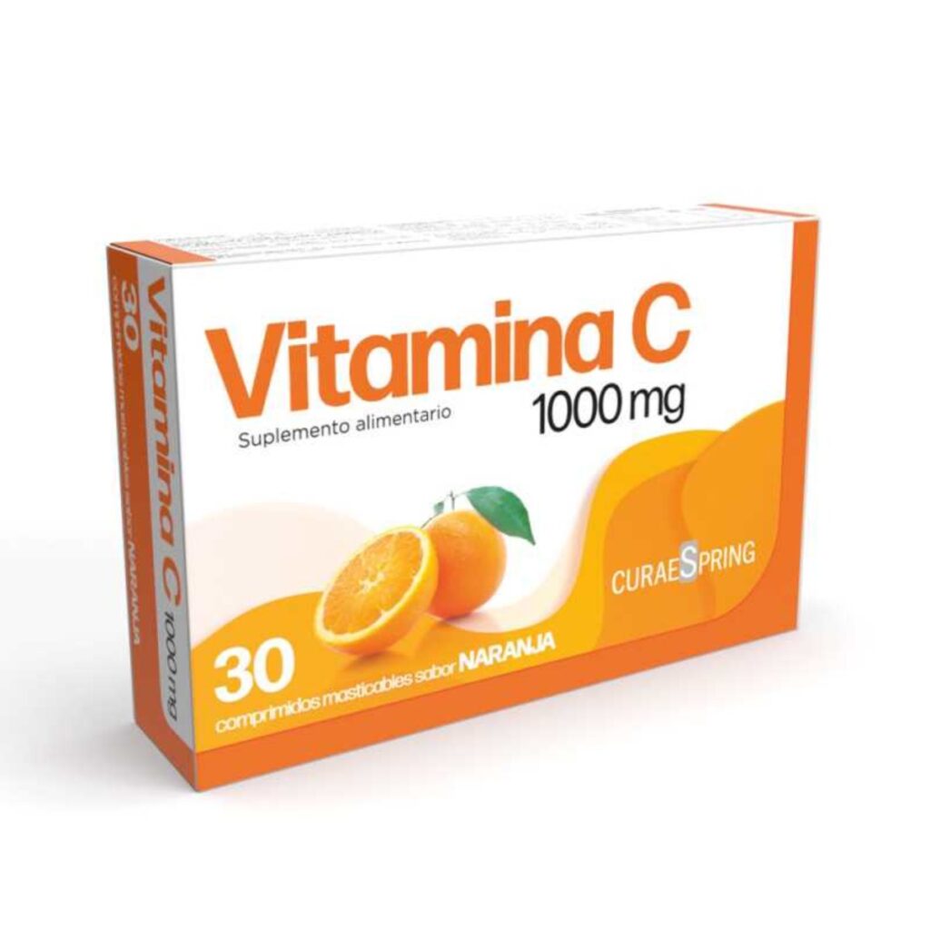 Vitamina C 1000 mg sabor naranja x 30 comprimidos masticables ...